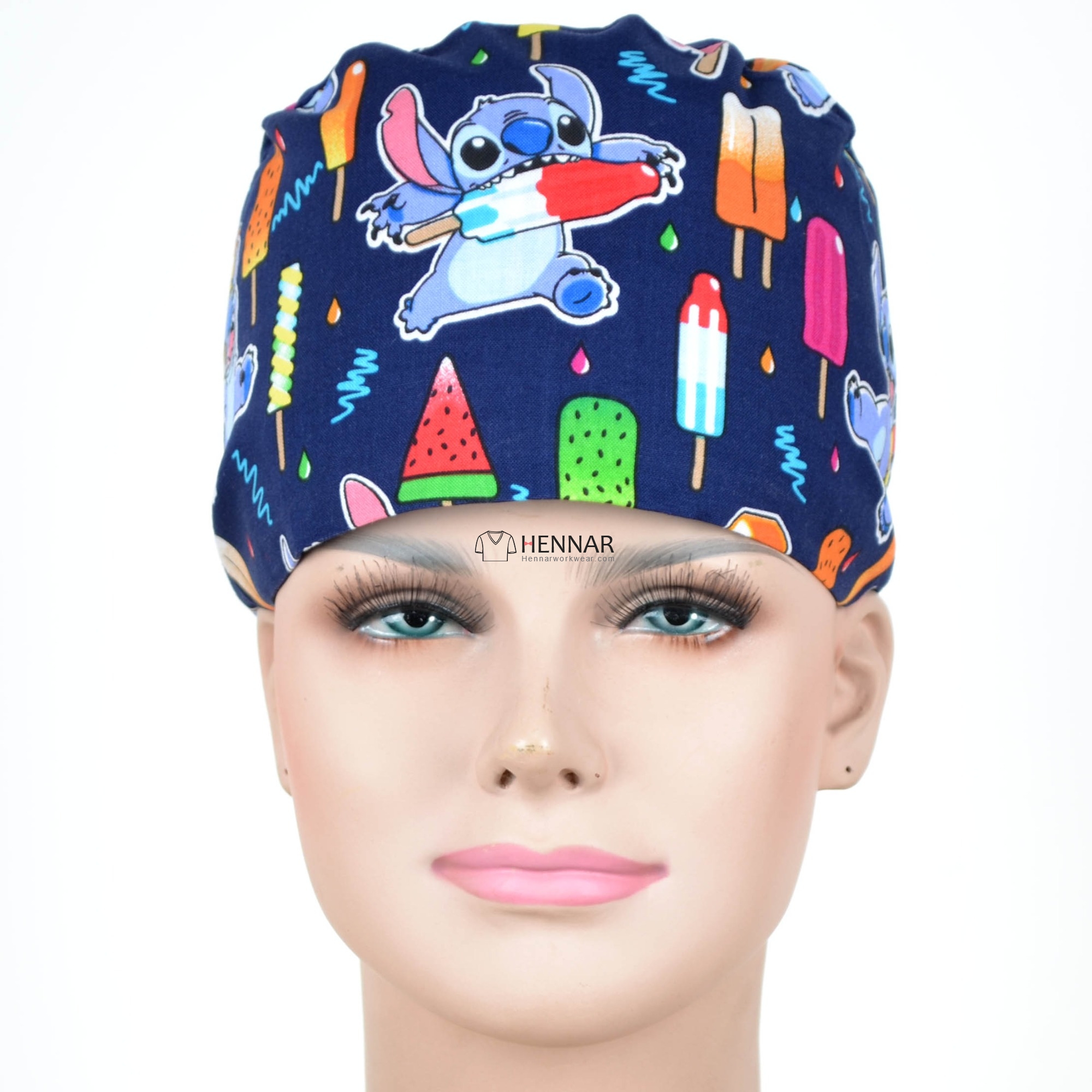 women surgical caps in purple pink,medical caps