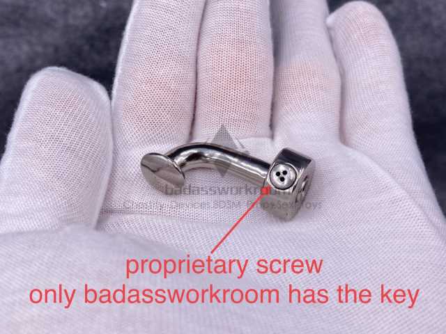 Hollow L Shape PA Wand with Locking Ring,Custom Chastity Cage