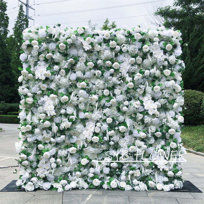 #202 SYB FLOWER Very 3D Custom Wedding Decor Flower Wall Artificial ...