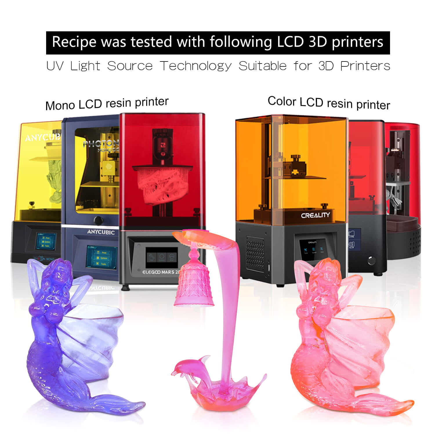 YOUSU 3D Printer Resin UTH Nebula series 405nm UV dual color LCD/DLP ...