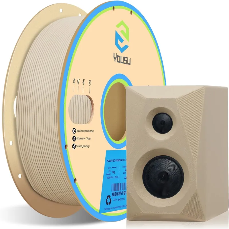 YOUSU Dual Color Wood Pla 1.75mm 3d printing filament for FDM 3d Printer