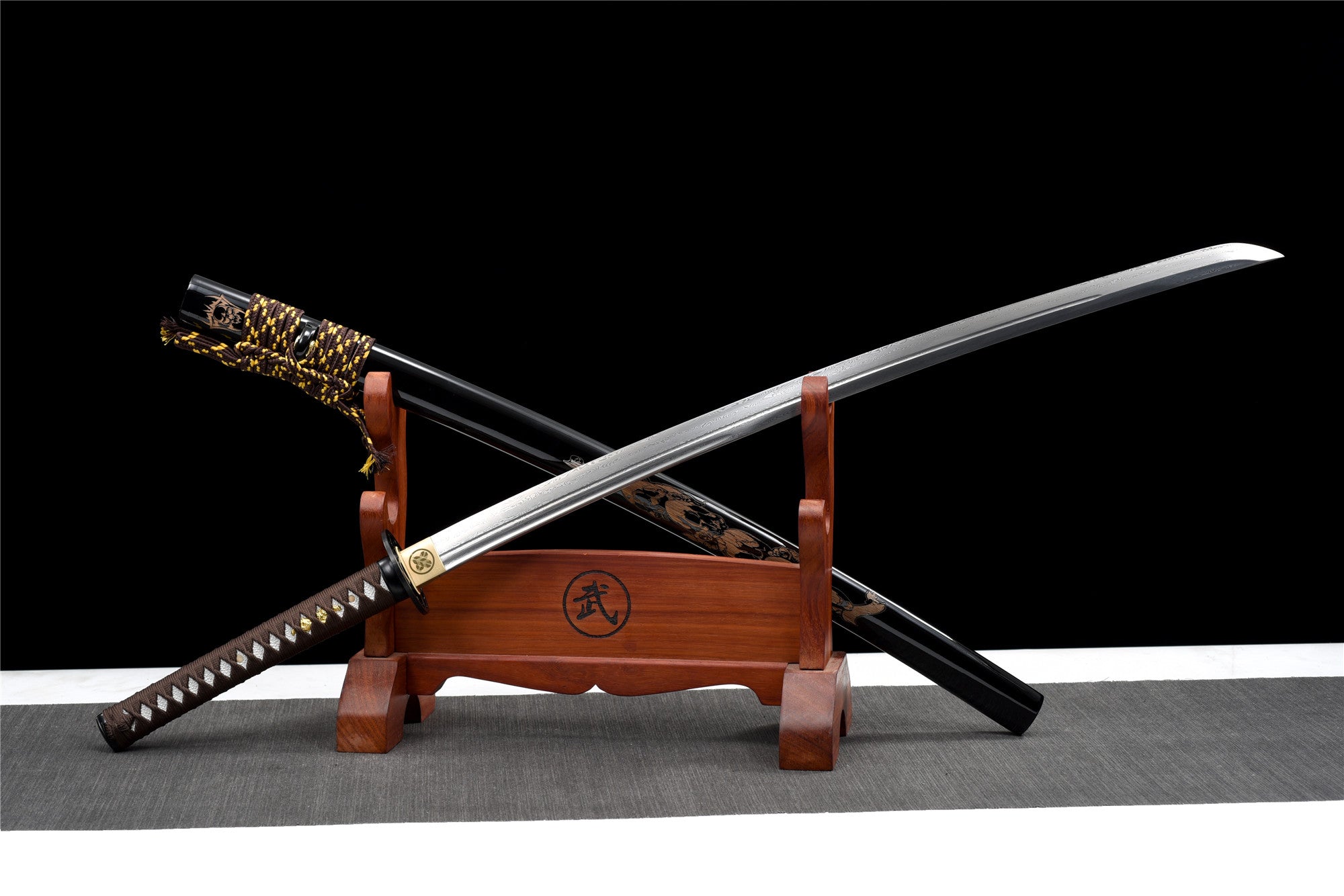 Ghost Flame Katana,Japanese Samurai Sword,Real Katana,Handmade sword ...