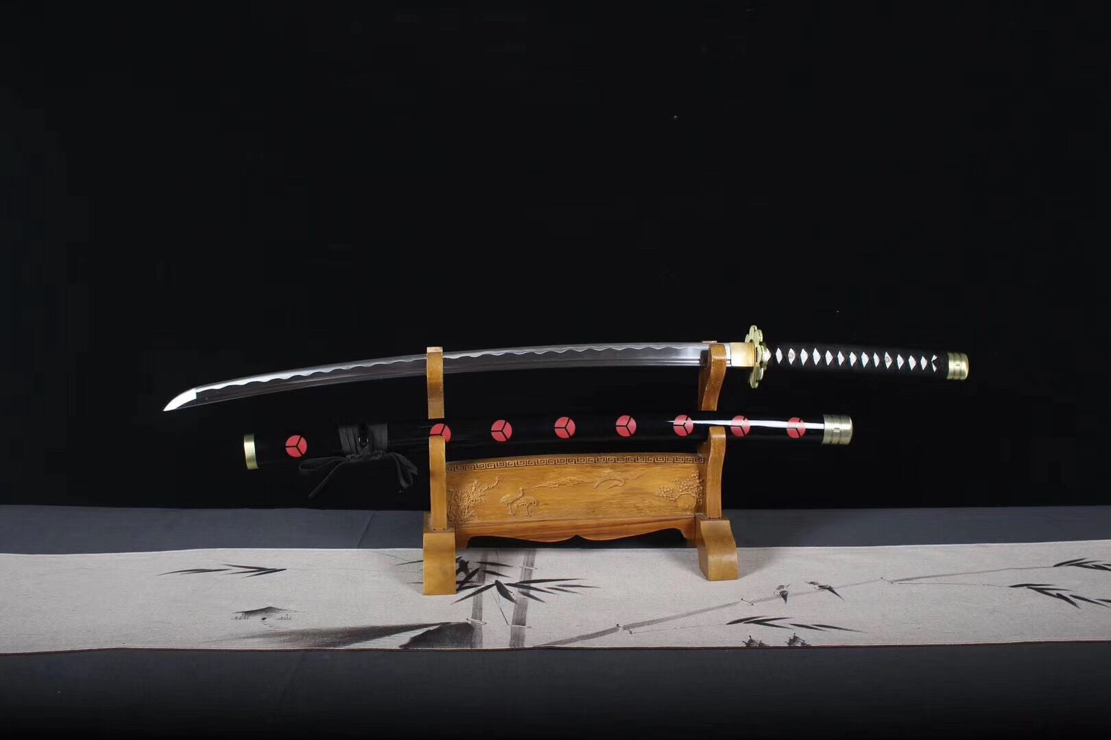 Black Sword Shusui,One piece,Katana,Samurai sword,High manganese steel ...