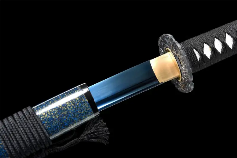 Sapphire Katana,Roasted Blue Blade,Japanese Samurai Sword,Real Handmade ...