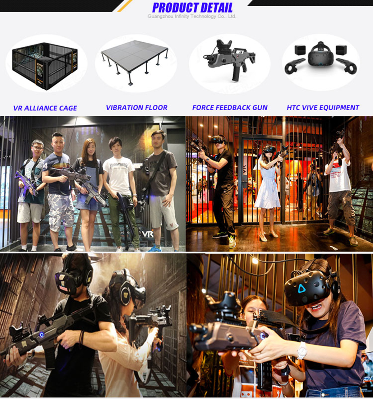 VR Multiplayer Games Simulator - HTC Vive VR Standing Platform/ System