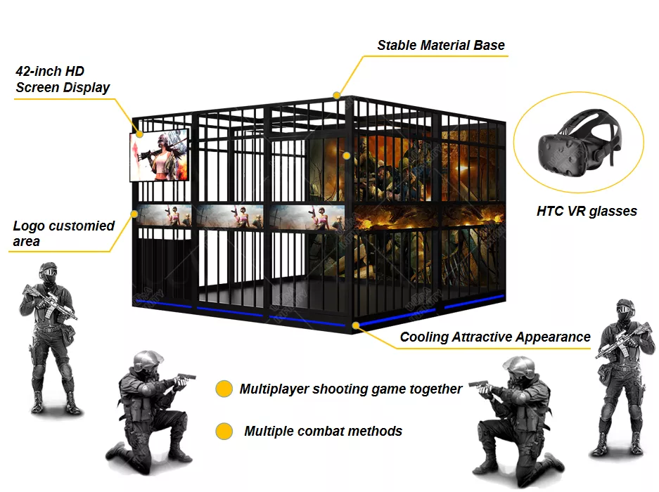 VR Multiplayer Games Simulator - HTC Vive VR Standing Platform/ System