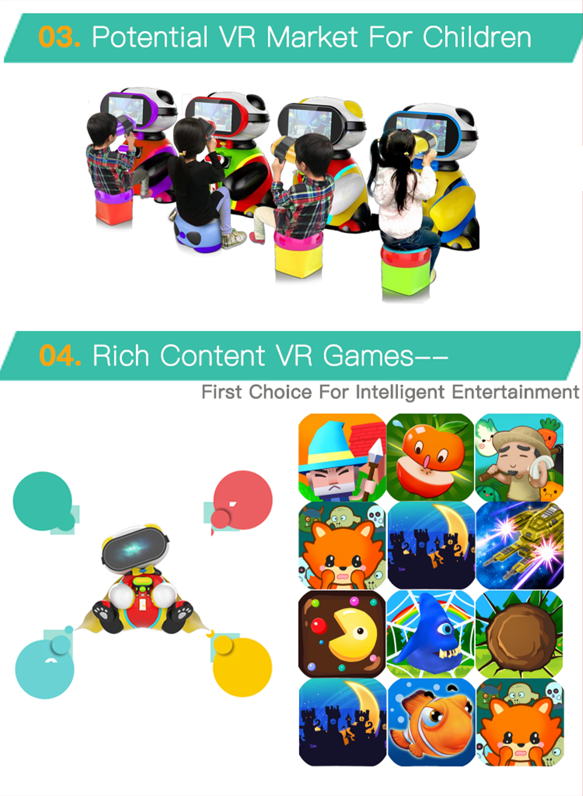 VR Game Simulator for Kids- Bear VR Machine for Children