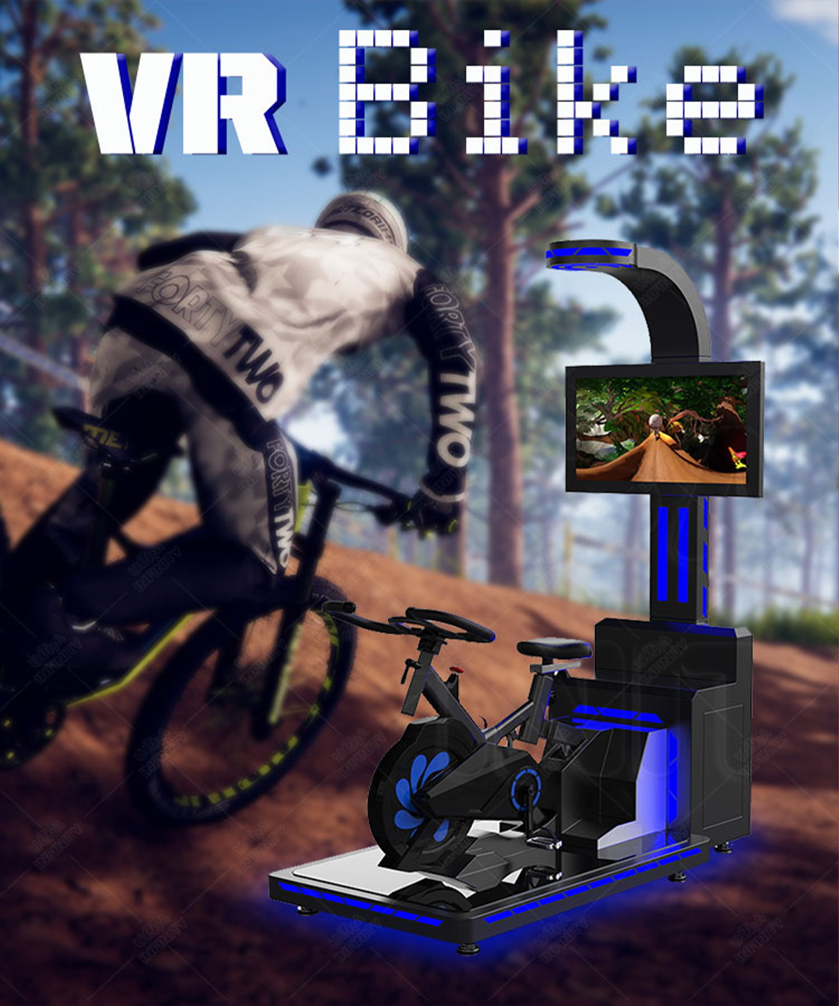 VR Riding Simulator - VR Bike Game with Headset