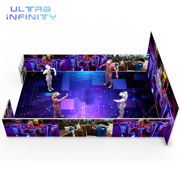 VR Multiplayer Game Simulator - VR Standing Platform - Free Roaming Space