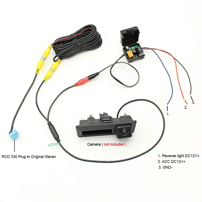 Car Rear View Camera Power Delay Timer Relay Filter Rectifier RCD330 PQ ...