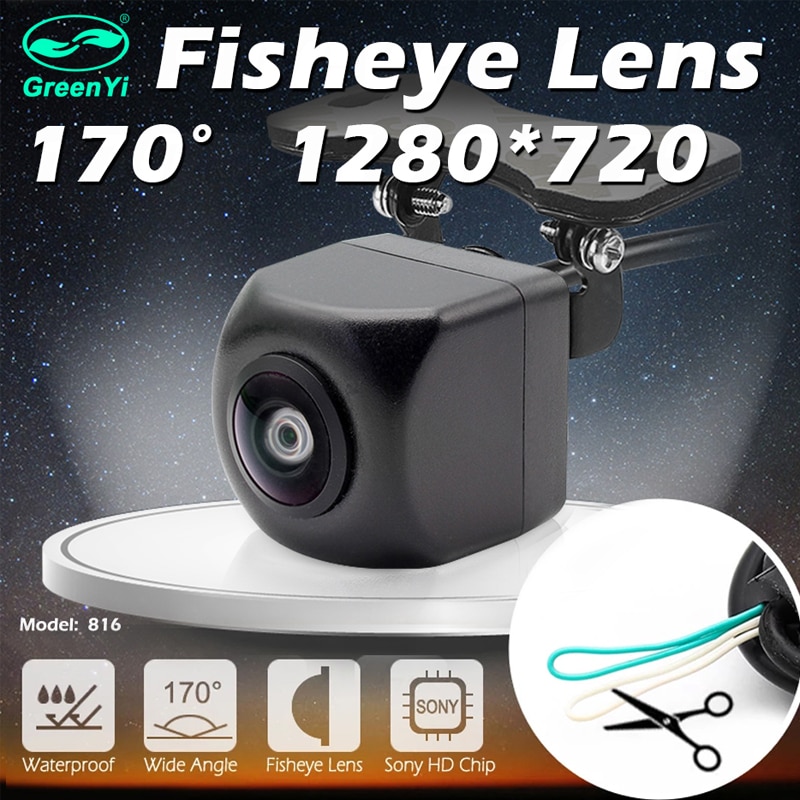 GreenYi Vehicle Rear Front Side View Camera CCD Fish Eyes Night Vision ...