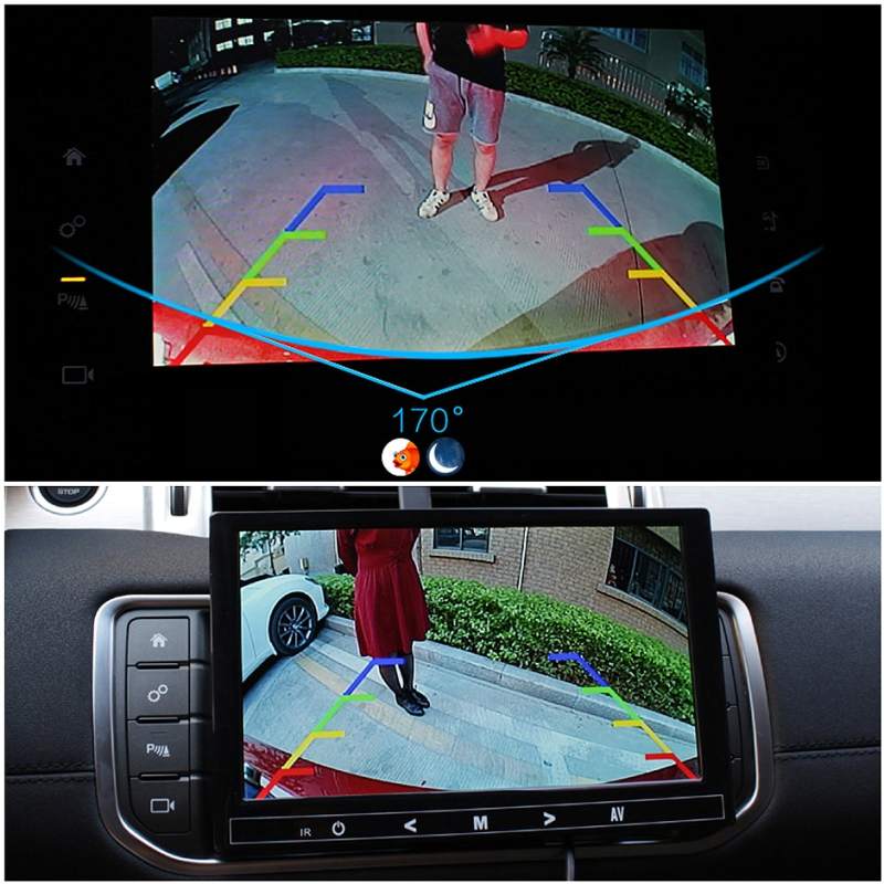 GreenYi AHD 1920x1080P Car Camera 170 Degree Fish Eye Lens Starlight ...