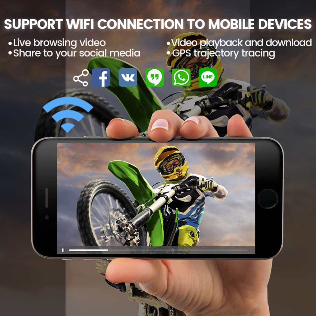 Motorcycle DVR Dash Cam, GreenYi 4” IPS Touch Screen w/ FHD 1080P Front ...