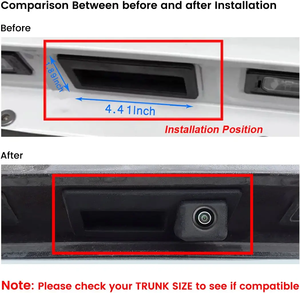 Vehicle HD 720P Backup Camera for Audi A4L A5 A3 Q3 Q5 RS6 for VW ...