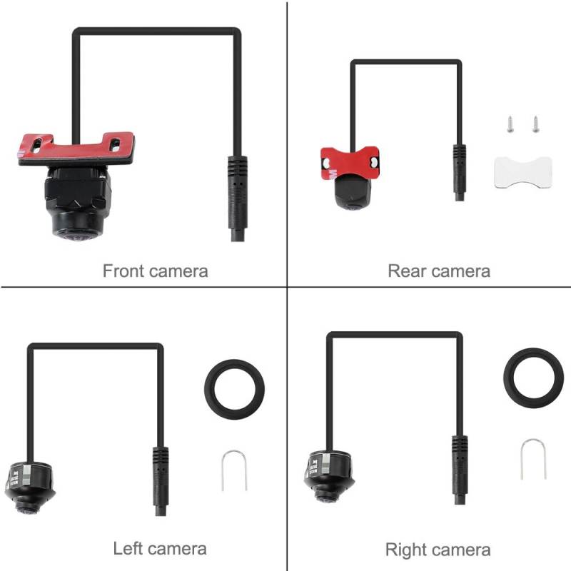 GreenYi 3D 1080P Car Multi-angle Camera Super 360 Panoramic DVR SVM ...