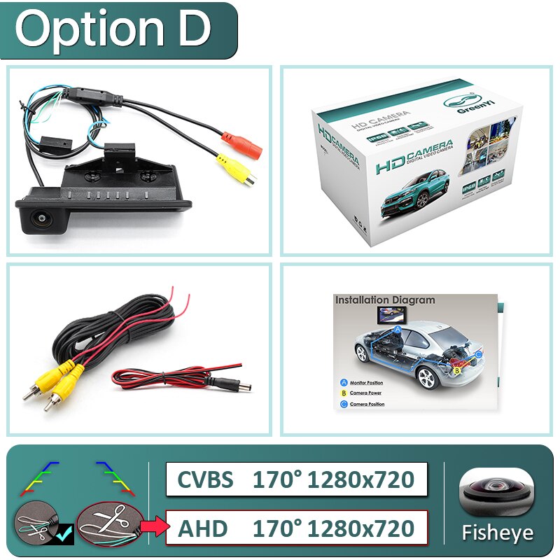 GreenYi Vehicle Rear View Trunk Camera for BMW E82 E88 E84 E90 E91 E92 ...