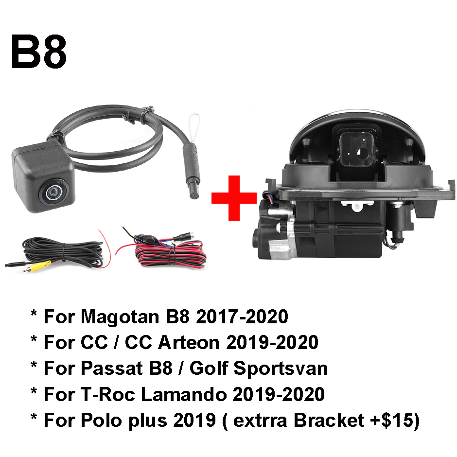 GreenYi Flip Emblem Backup LOGO Camera for VW Golf 6/7/8 Polo CC Beetle ...