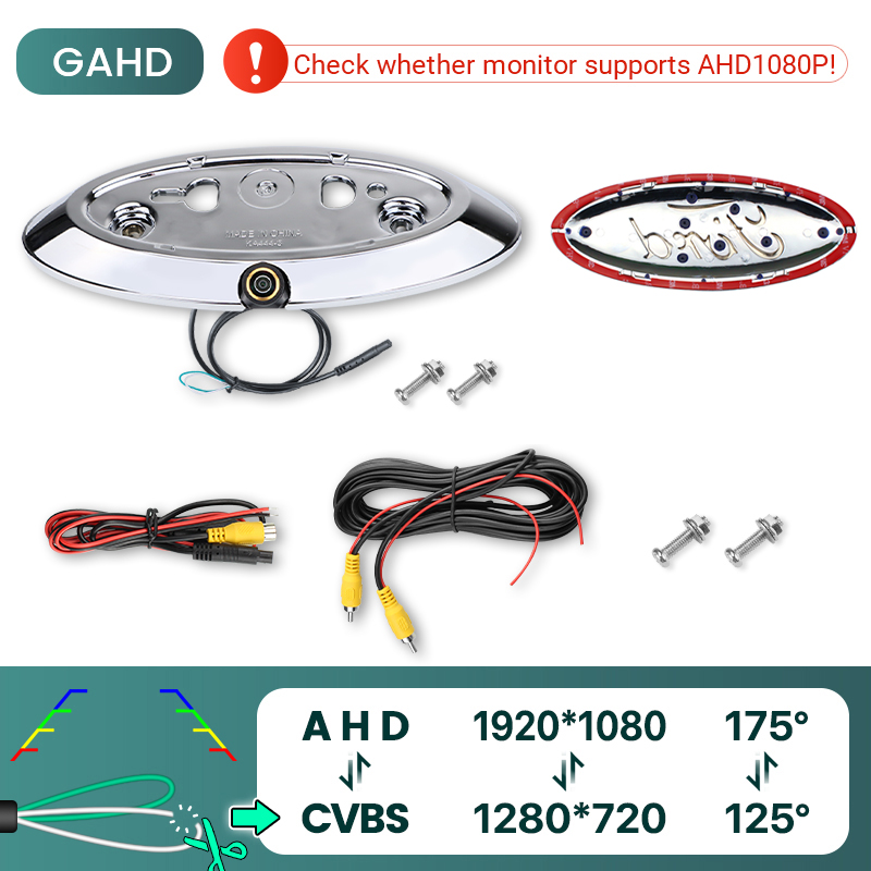 Badge Logo HD 1080P 170° Car Rear Backup Camera for Ford Ranger Edge ...