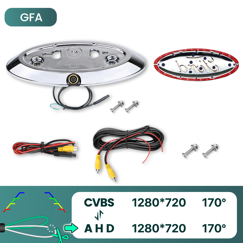 Badge Logo HD 1080P 170° Car Rear Backup Camera for Ford Ranger Edge ...