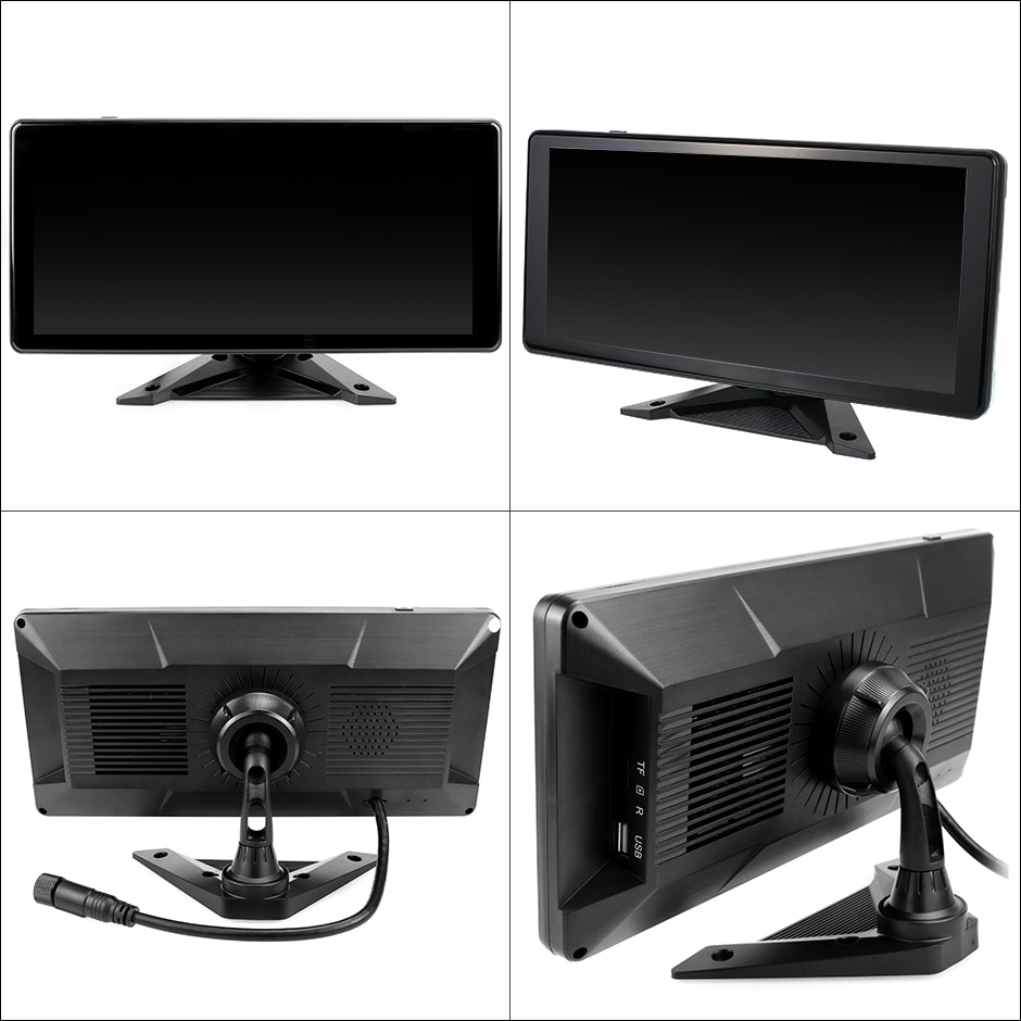 10.36 Inch 4 Channels Split Screen Car MP4 DVR Recorder Monitor With ...