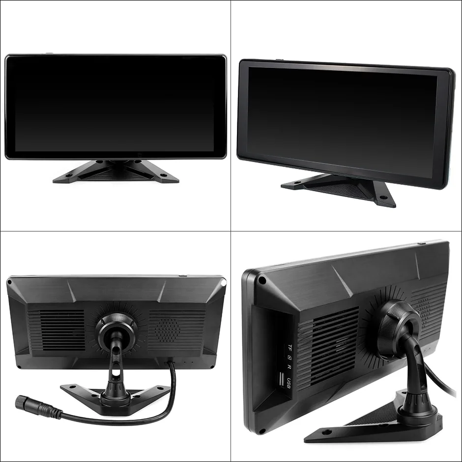 10.36 Inch 4 Channels Split Screen Car MP4 DVR Recorder Monitor With ...