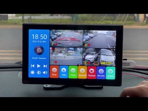 10.1" Touchscreen 4CH Split Screen Vehicle MP4 DVR Recorder Monitor ...