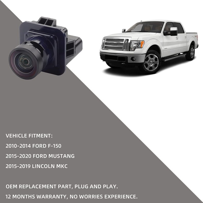 Rear View Back Up Camera for Ford F150 2010-2014, Mustang 2015-2020 ...
