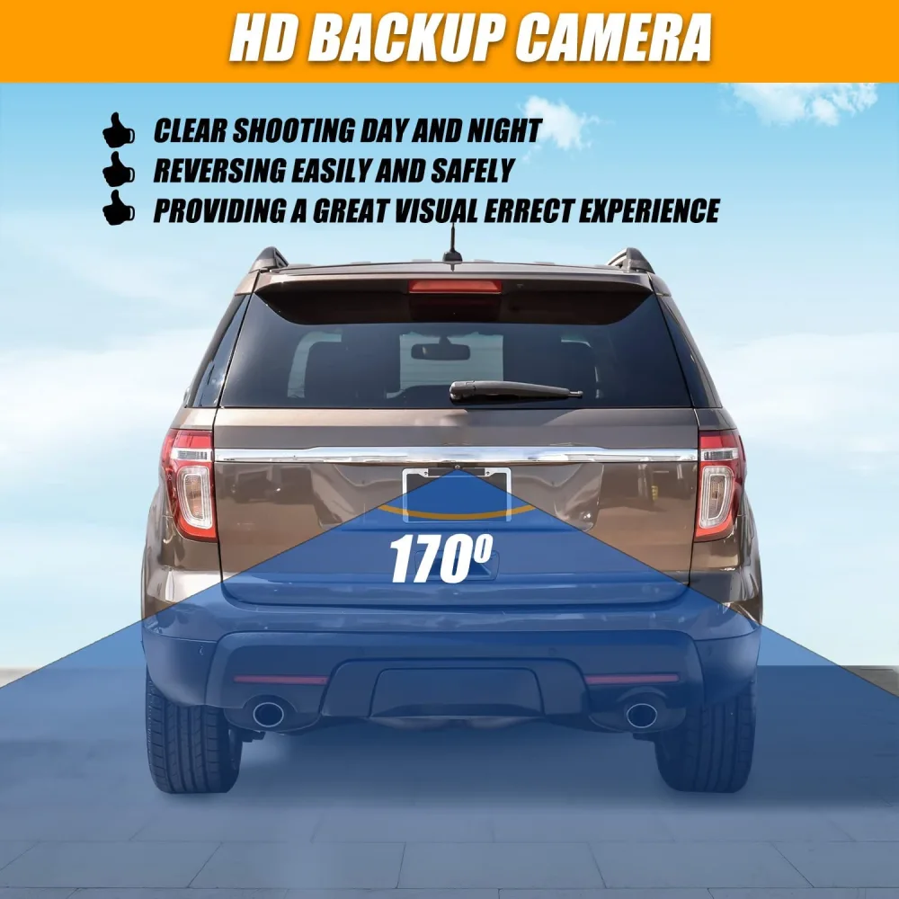 Rear Park Assist Backup Camera for 2011-2015 Ford Explorer (Replace 590 ...