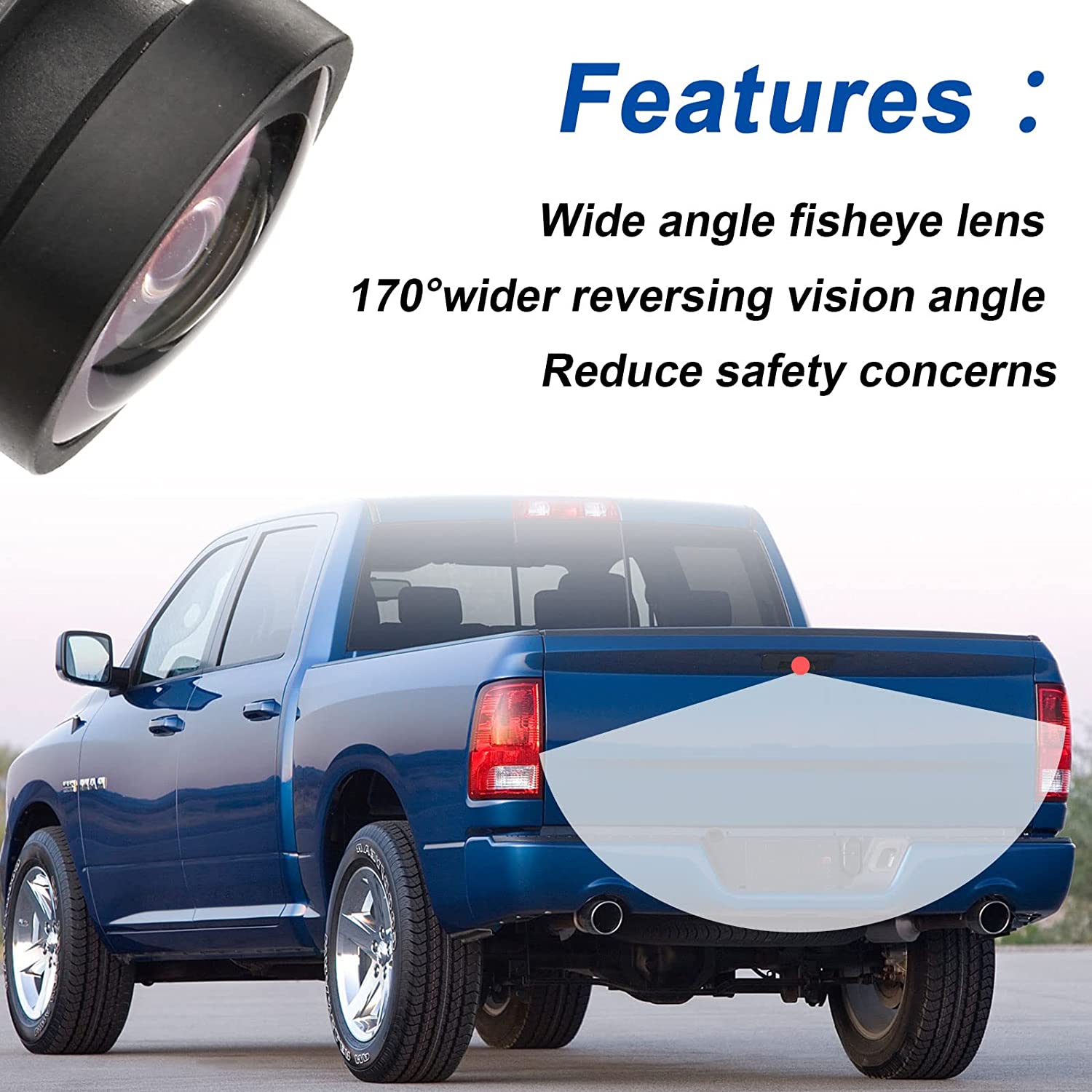 Rear View Backup Camera for Dodge Ram 1500/2500/3500 2009-2012 ...