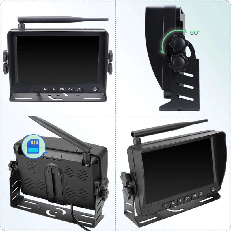 Solar Powered Magnetic Wireless Rear View Camera and DVR Kit | 7 Inch ...