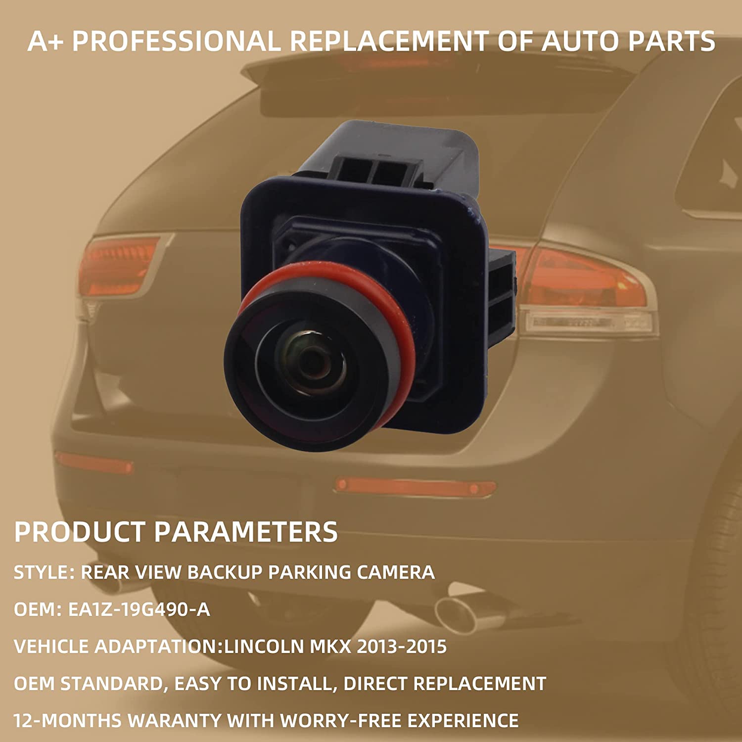 Rear View Backup Camera Replacement for Lincoln MKX 2013-2015 GreenYi ...