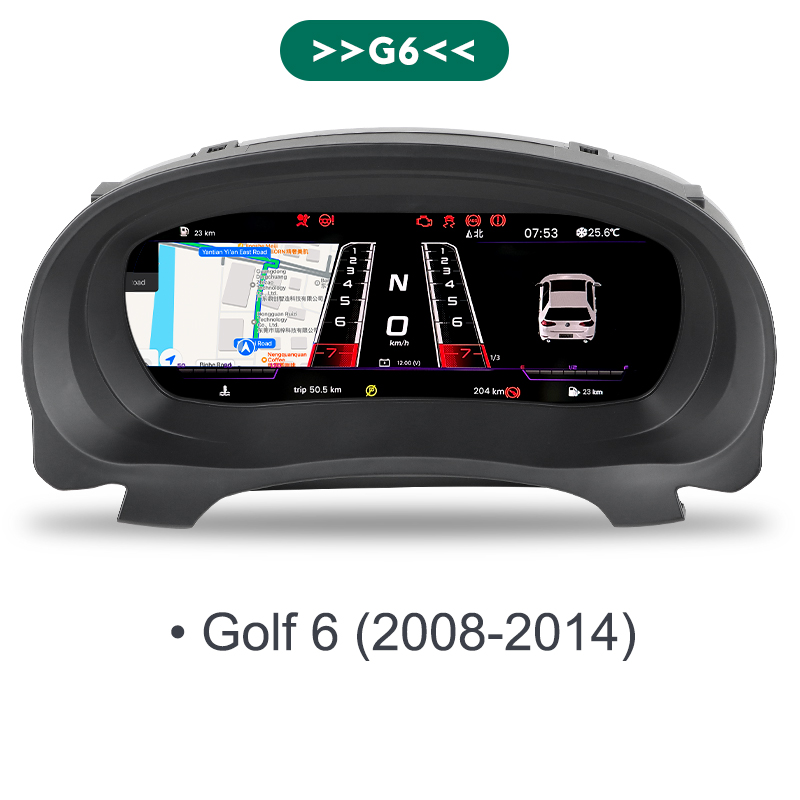 Car LCD Dashboard Panel | Virtual Instrument Cluster Cockpit ...