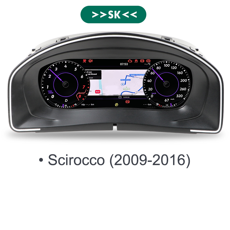 Car LCD Dashboard Panel | Virtual Instrument Cluster Cockpit ...