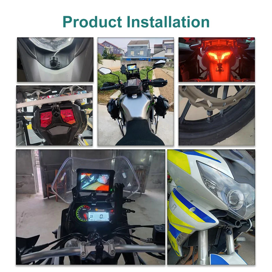 Motorcycle DVR with Wireless Apple Carplay, Android Auto, TPMS, 2K ...