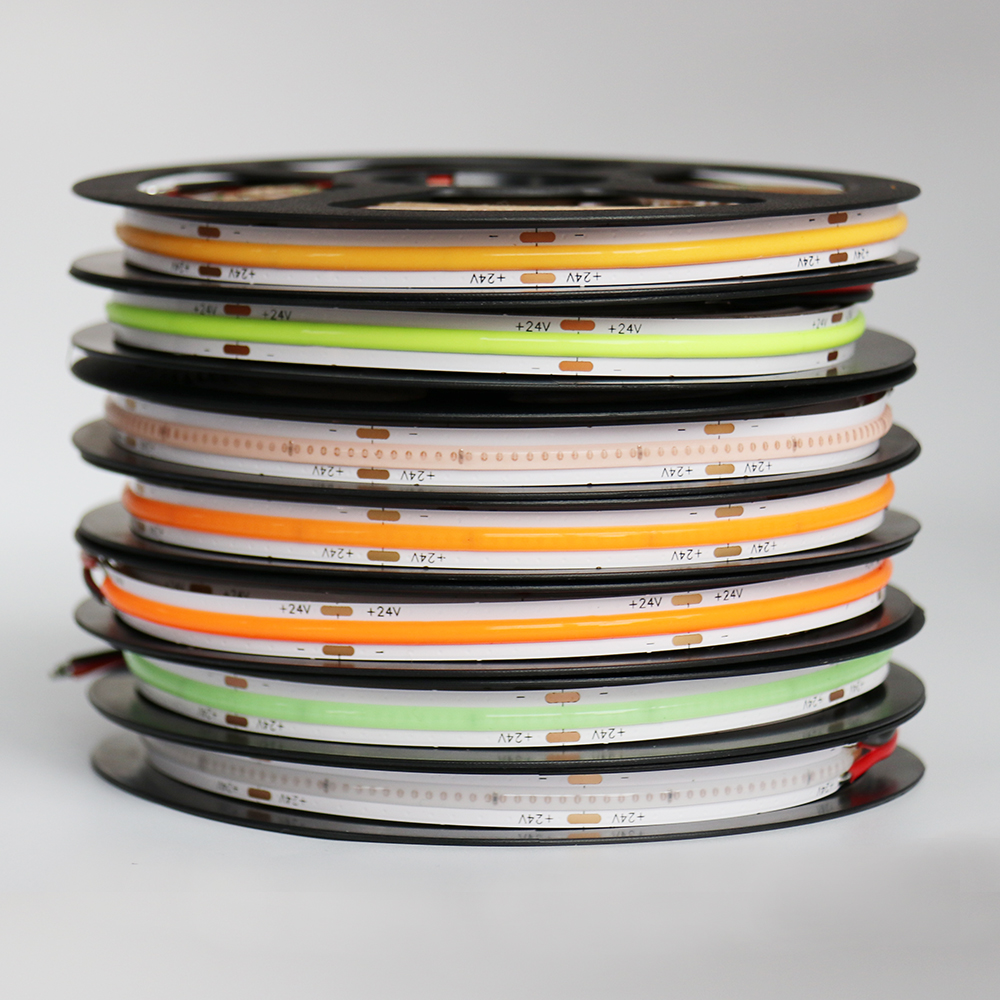 8mm 480 LED Dot-free COB LED Strip Light, RGB RGBW RGBWW LED COB Strip ...