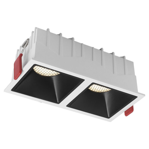 Anti Glare LED Grille Light, Square Recessed Downlight, Multi-heads COB ...