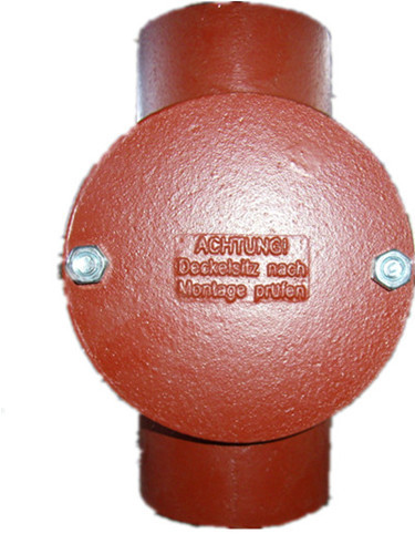 SHORT PIPE WITH ROUND ACCESS DOOR,EN877/DIN19522 STANDARD
