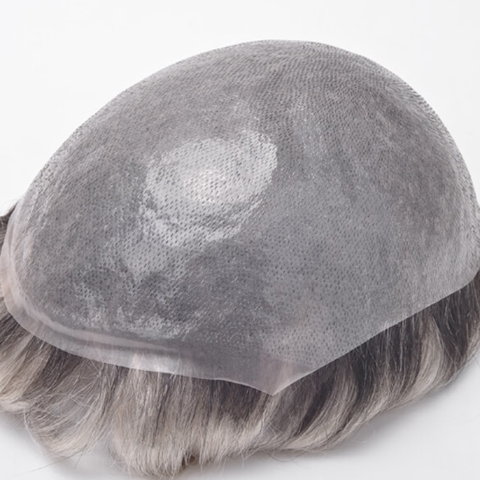 Custom V-looped Thin Skin Base Hair System Wholesale For Men