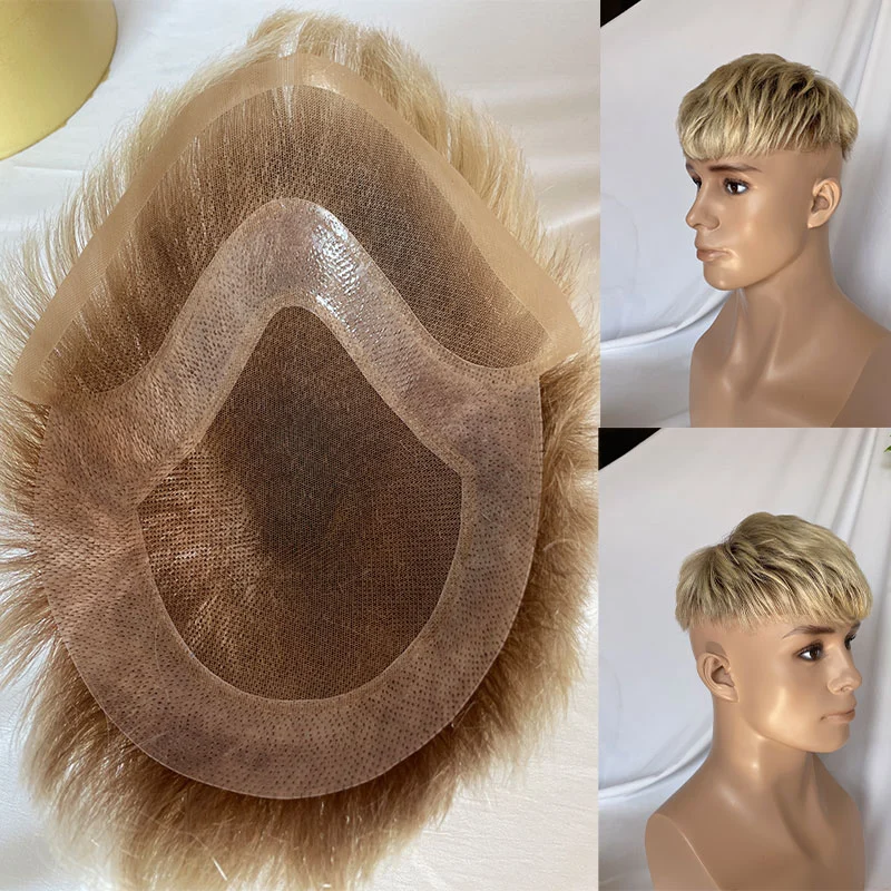 3In Cut Short Touppe For Men Human Hair Black Men Hair Wig Swiss Lace ...