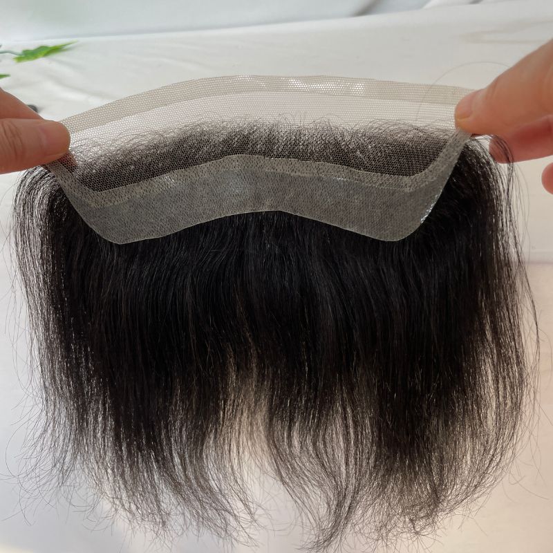 Transparent HD Invisible Lace Front Hairline French Lace Front Mens ...