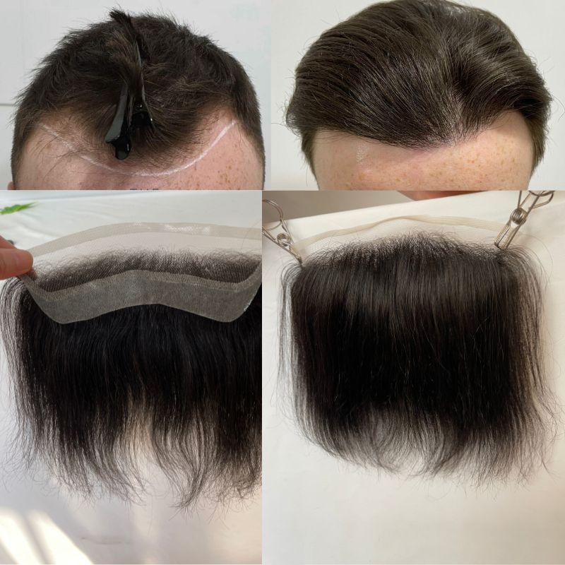 Transparent HD Invisible Lace Front Hairline French Lace Front Mens ...
