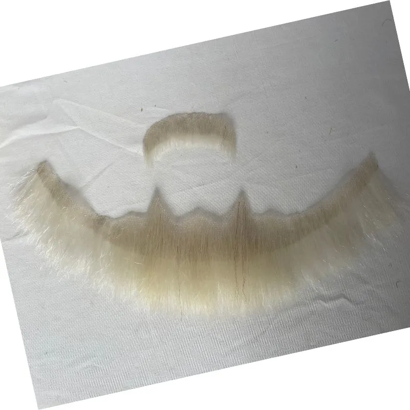 Face Fake Beard 100% Human Hair Face Beard Mustache For Men Fake Beard ...
