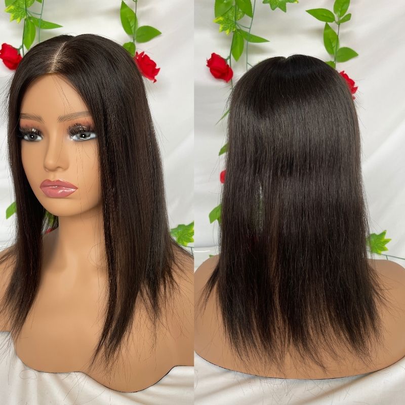 13x15 cm Silk Base Thin Skin Topper For Women 100% Virgin Human Hair ...