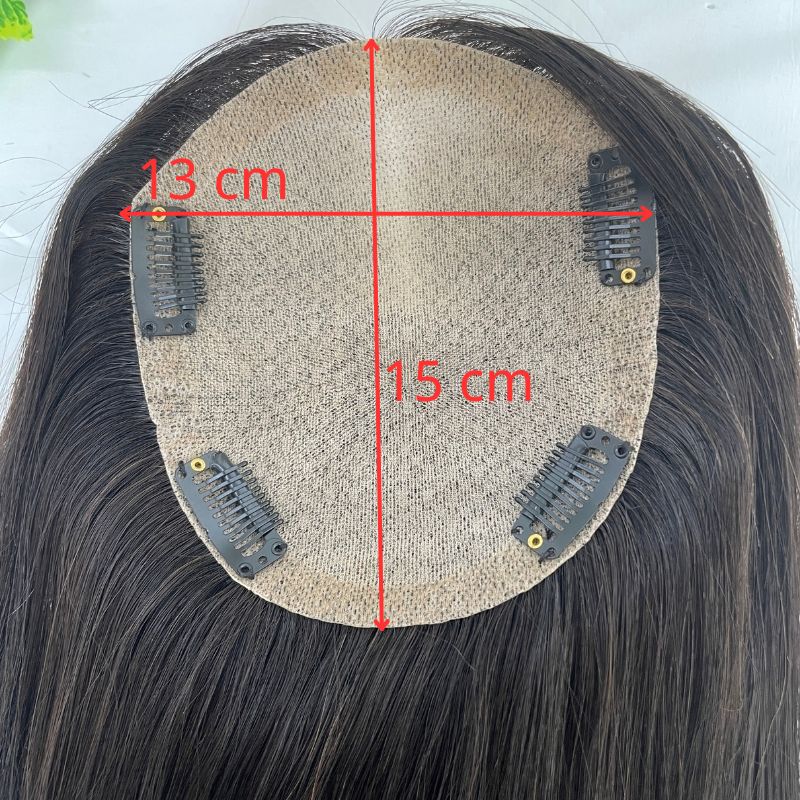 13x15 cm Silk Base Thin Skin Topper For Women 100% Virgin Human Hair ...