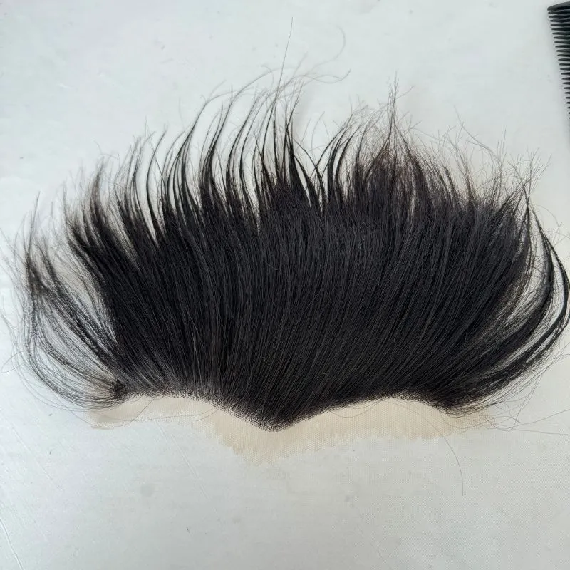Men Lace Frontal Big 15x7 cm Hairline Toupee Human Hair Full Swiss Lace ...