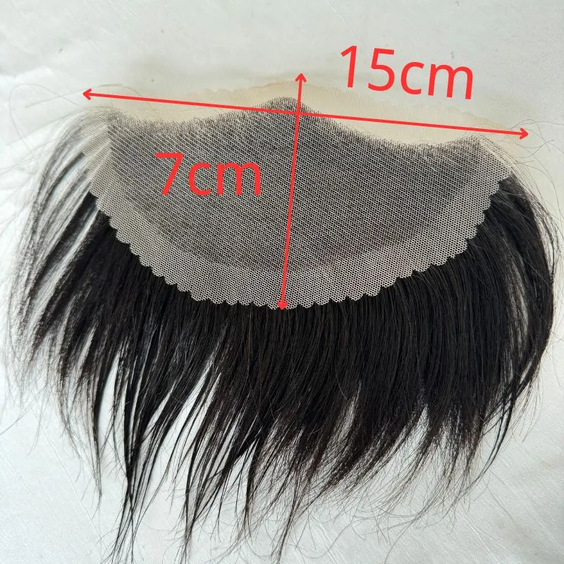 Men Lace Frontal Big 15x7 cm Hairline Toupee Human Hair Full Swiss Lace ...