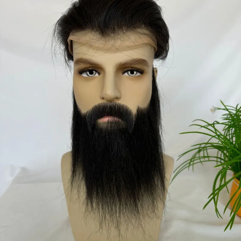 Face Fake Beard 100% Human Hair Face Beard Mustache For Men Fake Beard ...