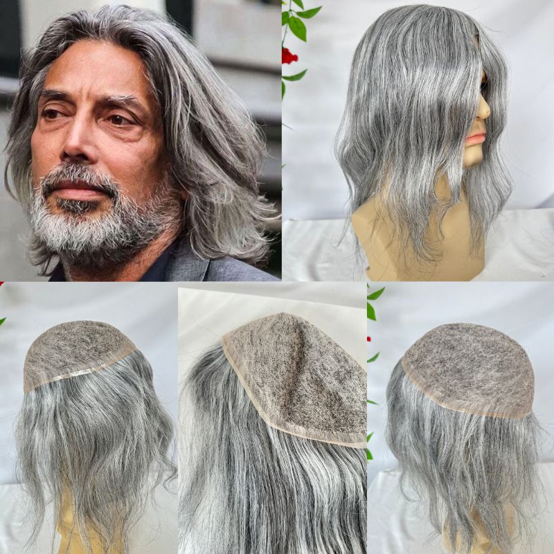 Voloria Hair 12 Inch Men Toupee European Human Hair System HD Lace ...