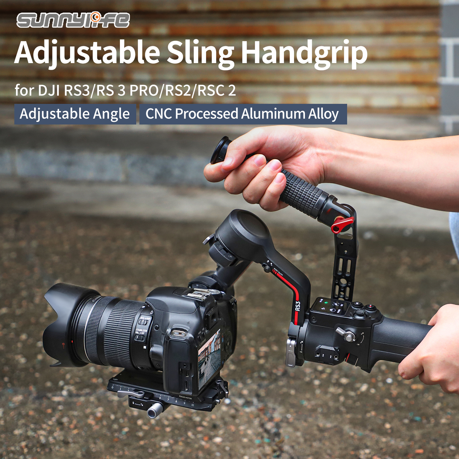 Adjustable Handle Sling Handgrip Foldable with Threaded Holes for DJI ...