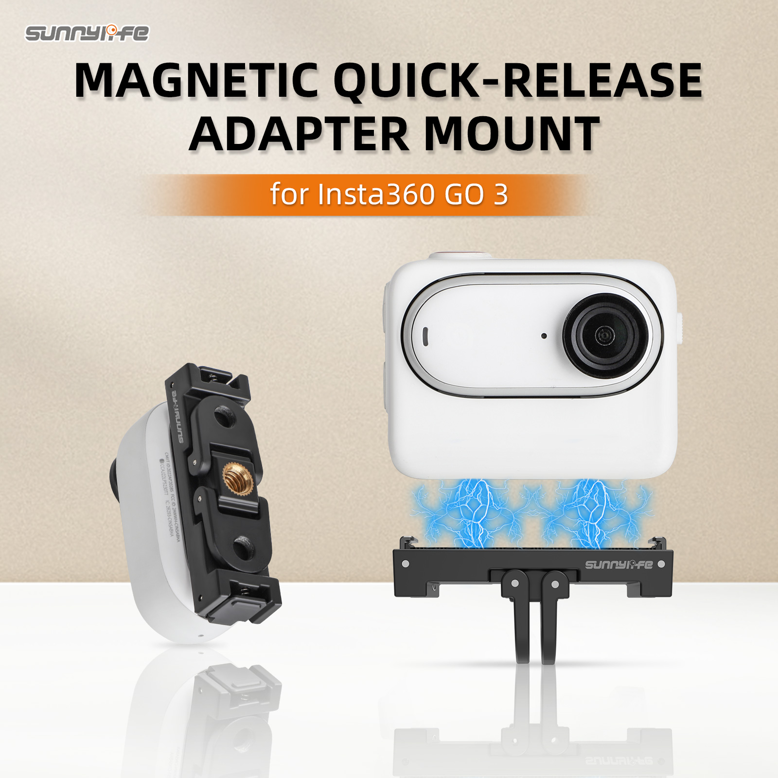 Sunnylife Magnetic Quick Release Mount Action Camera Selfie Stick ...